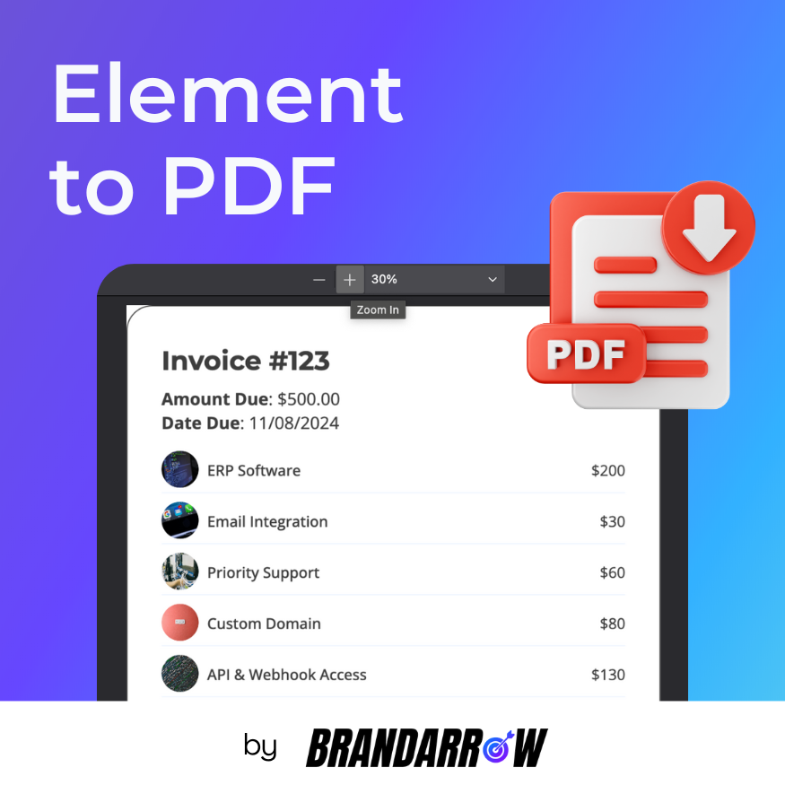Element to PDF Plugin | Bubble